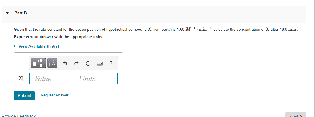 Solved Part A The integrated rate law is an equation that | Chegg.com