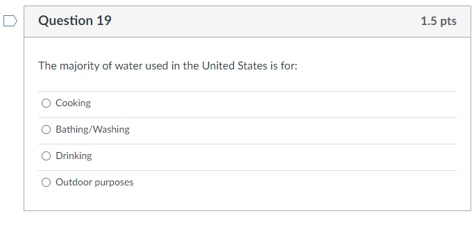 Solved Question 11 1.5 pts Match the water treatment with | Chegg.com
