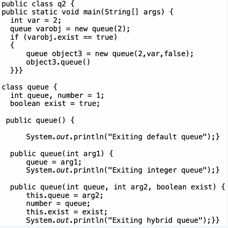 Solved public class q2 { public static void main(String[] | Chegg.com
