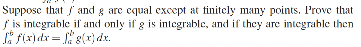 Solved Please only use the definition of integrability and | Chegg.com