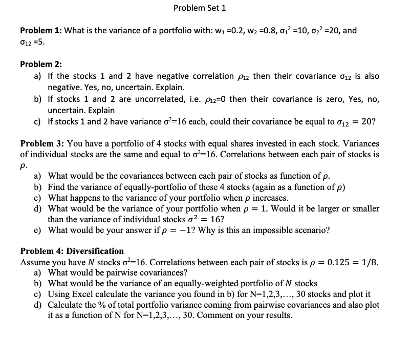 problem-1-what-is-the-variance-of-a-portfolio-with-chegg