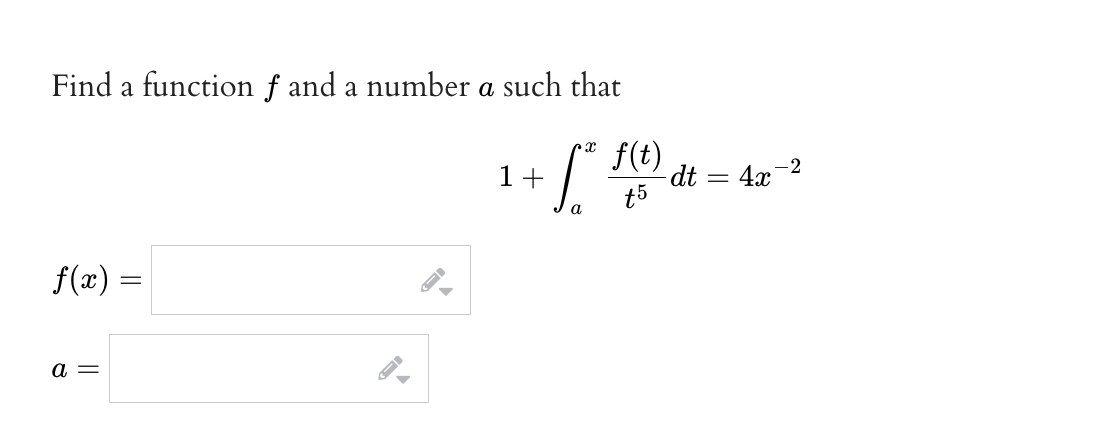 Solved Find a function f ﻿and a number a such | Chegg.com