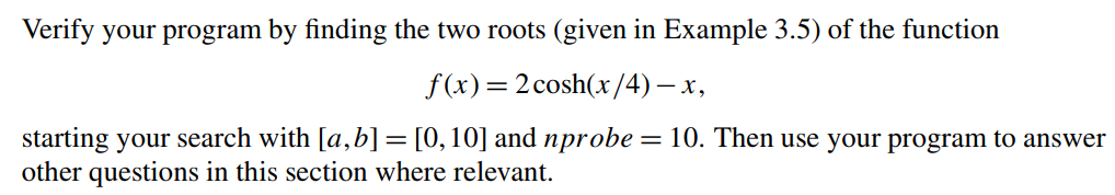Solved This is a question from A First Course in Numerical | Chegg.com