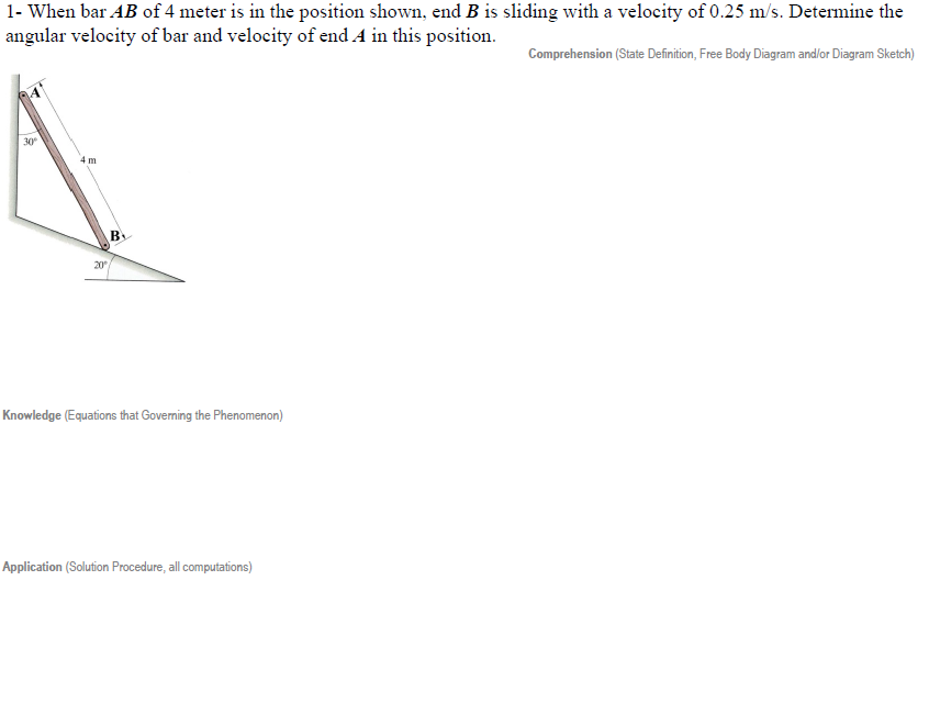 Solved Theme: Kinematics of Rigid BodyPlease start with the | Chegg.com