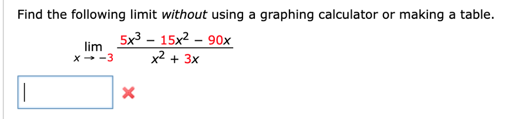Solved Find the following limit without using a graphing | Chegg.com