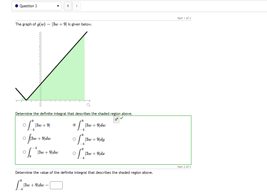 Solved Question 1 Use geometry to evaluate each definite | Chegg.com