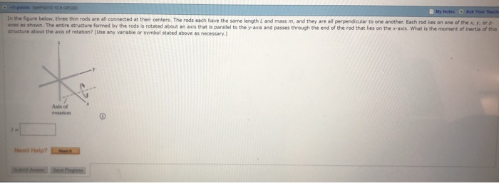 Solved In the figure below, three thin rods are all | Chegg.com