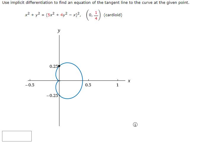 Solved Use implicit differentiation to find an equation of | Chegg.com