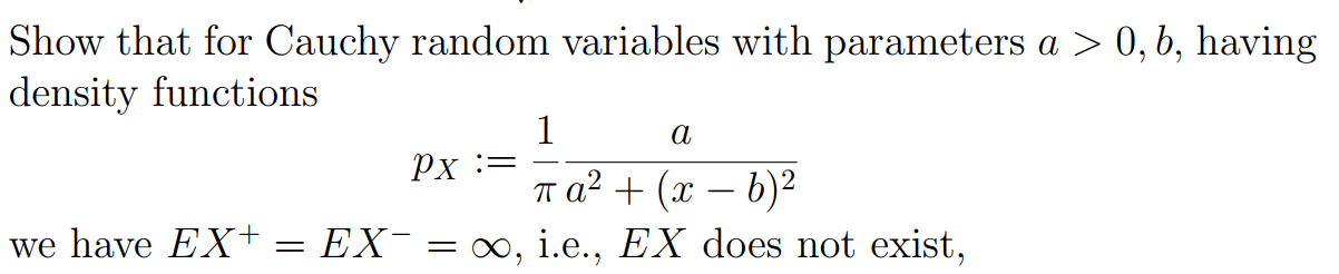 Solved Show that for Cauchy random variables with parameters | Chegg.com