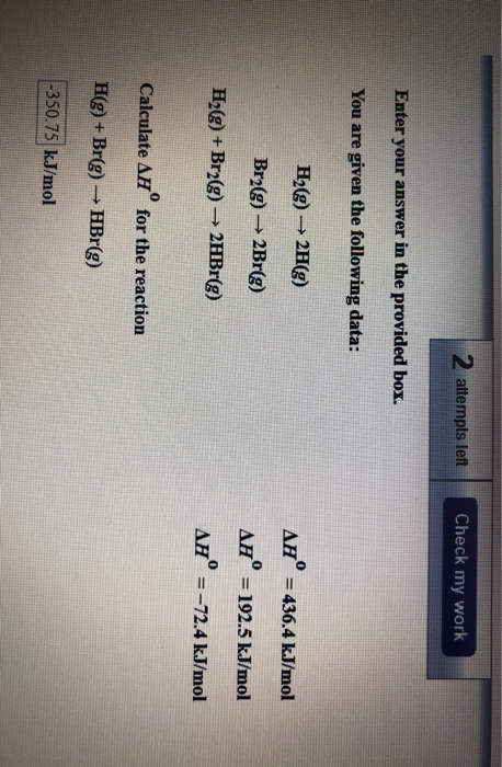 Solved 2 attempts left Check my work Enter your answer in | Chegg.com