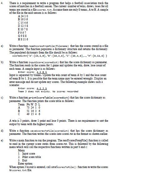 4 There is a requirement to write a program that | Chegg.com