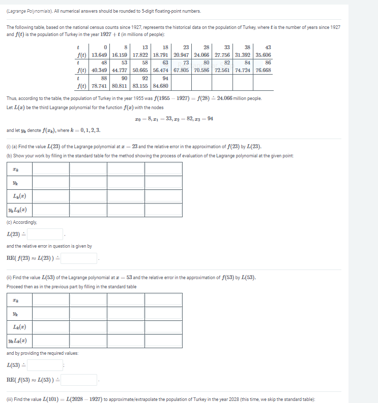 Solved (Secant Method). All numerical answers should be | Chegg.com