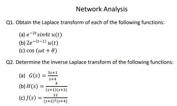 Solved This is Network Analysis subject. Will thumbs up if | Chegg.com