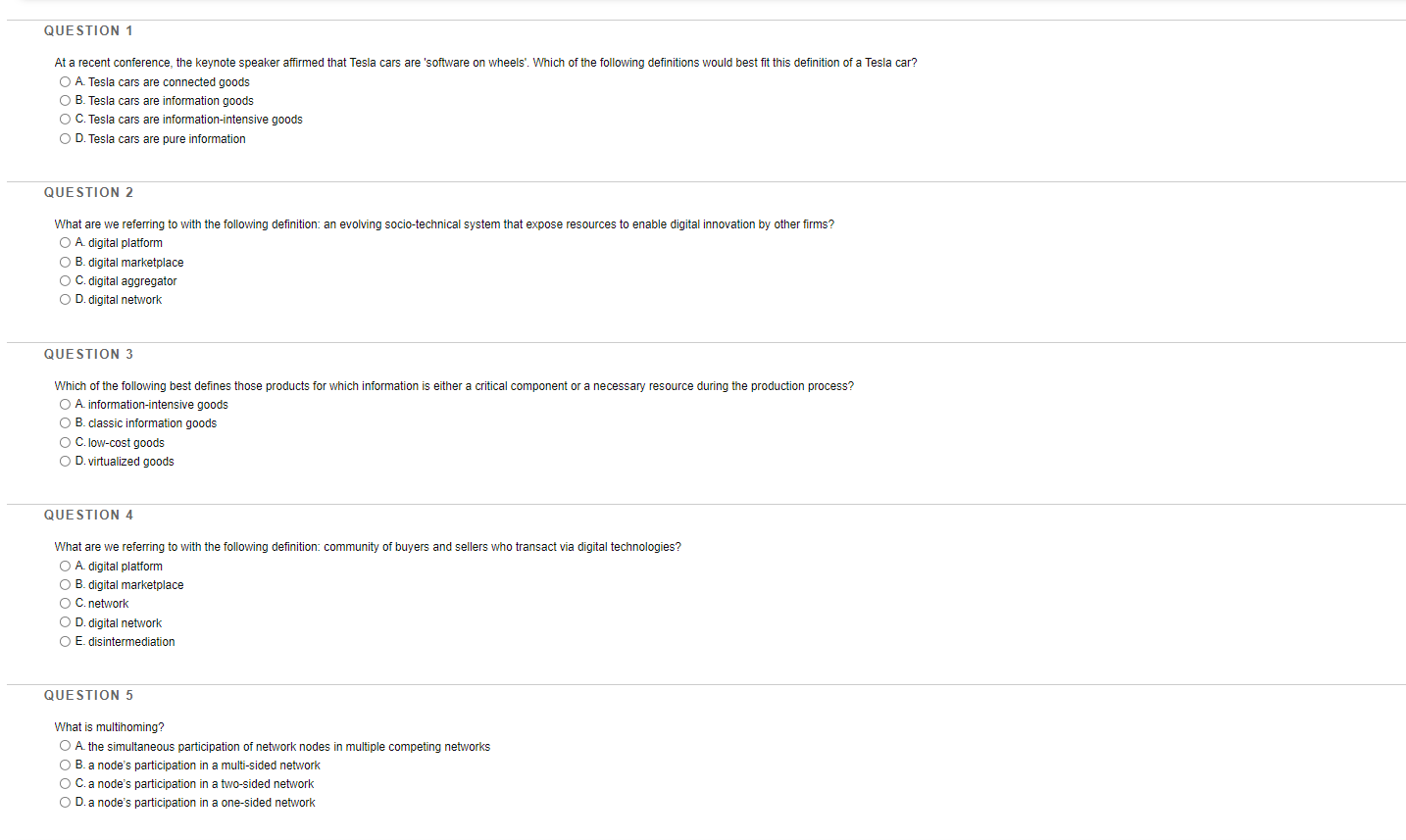 Solved QUESTION 1 At a recent conference, the keynote | Chegg.com