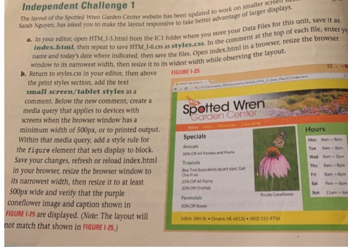 Solved Independent Challenge 1 The layout of the Spotted | Chegg.com