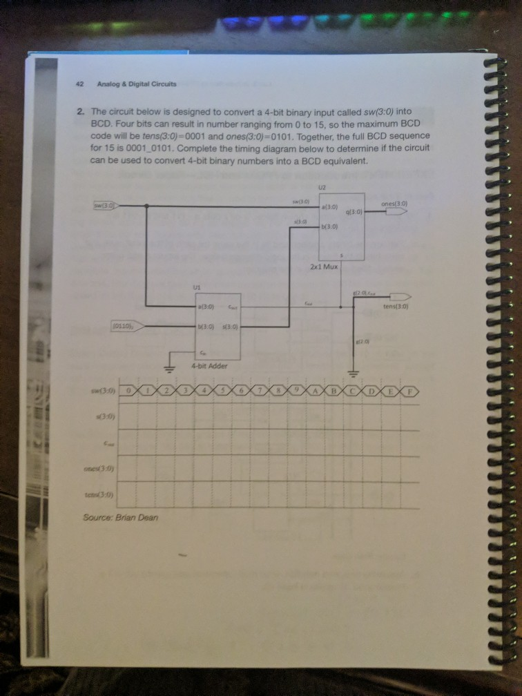 Solved 42 Analog & Digital Circuits 2. The circuit below is | Chegg.com