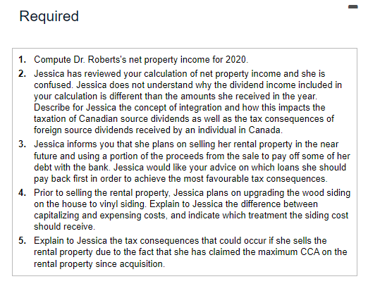 Dr. Jessica Roberts has hired your professional | Chegg.com