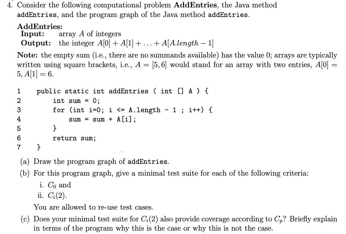 Solved 4. Consider the following computational problem | Chegg.com