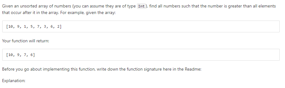 Given An Unsorted Array Of Numbers You Can Assume 