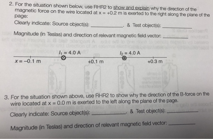 Solved 2. For the situation shown below, use RHR2 to show | Chegg.com