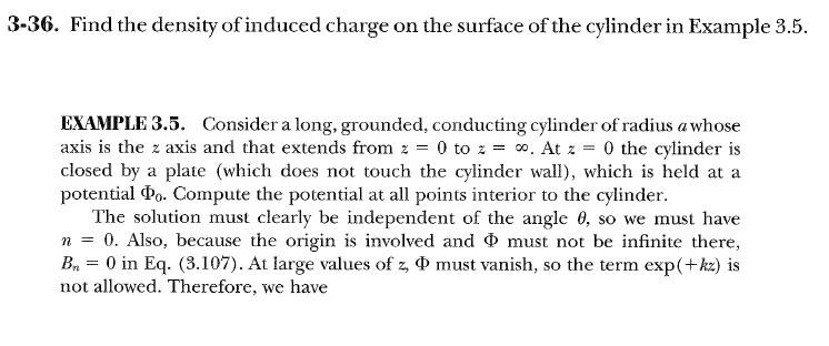 Solved 3-36. Find the density of induced charge on the | Chegg.com