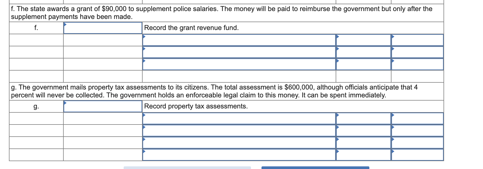 Solved Prepare journal entries for a local government to | Chegg.com