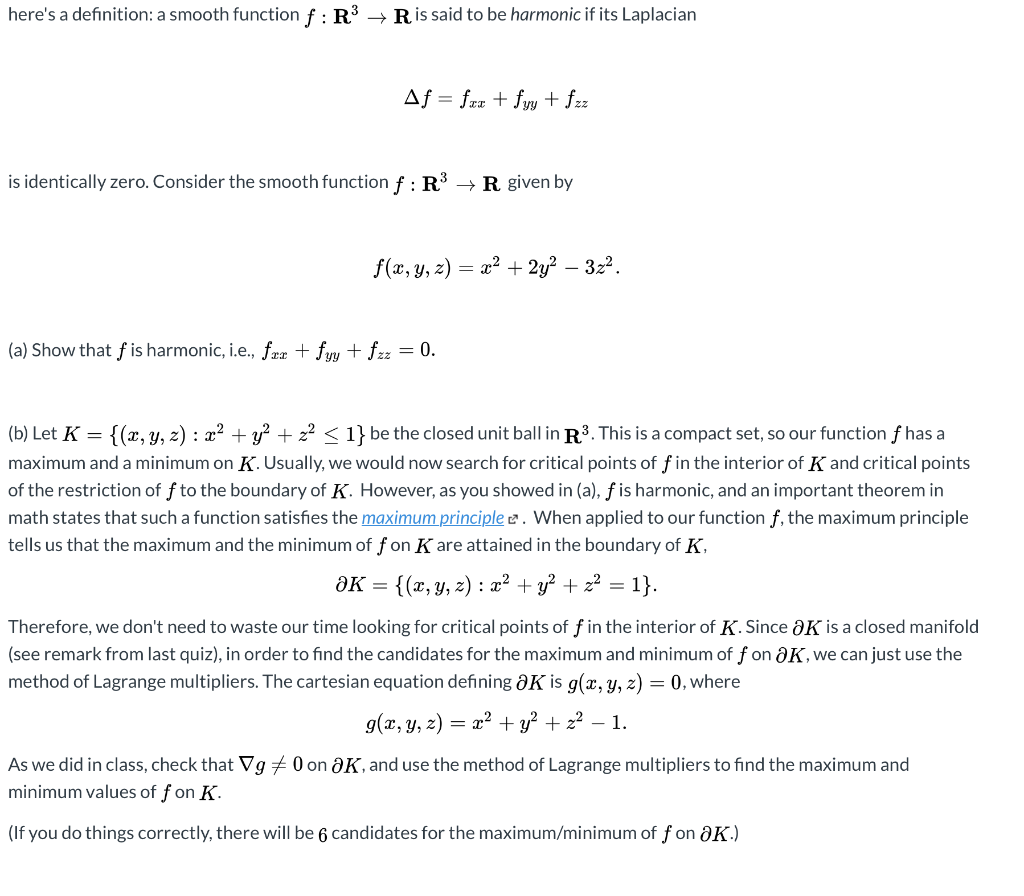 here's a definition: a smooth function f : RⓇ → R is | Chegg.com