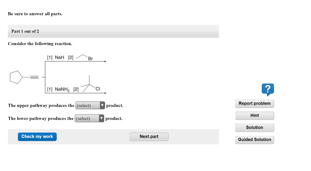 Solved Be sure to answer all parts. Part 1 out of 2 Consider | Chegg.com