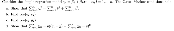 Solved Consider the simple regression model yi = Bo + Bixi + | Chegg.com