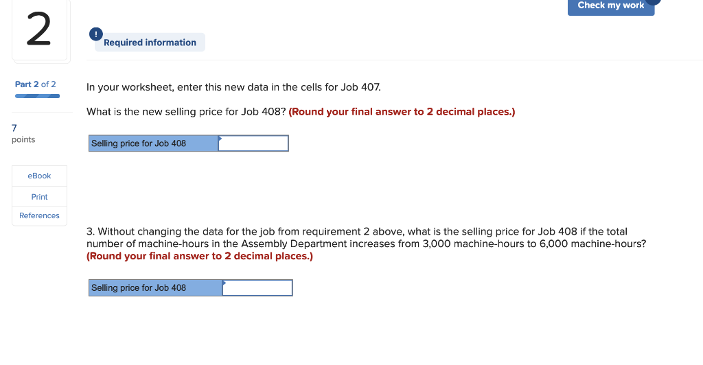 Check my work 2 Required information Chapter 2: | Chegg.com