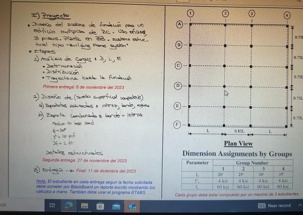 I) ﻿ProyectoDiseño del sistema de fundecuón pae | Chegg.com