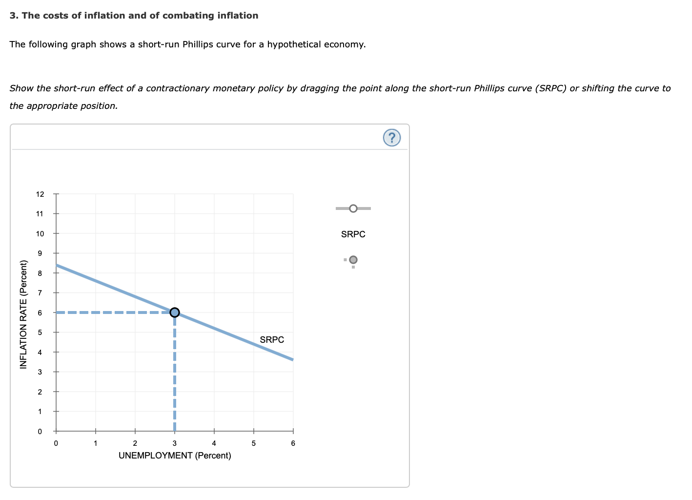 Solved 3. The costs of inflation and of combating inflation | Chegg.com