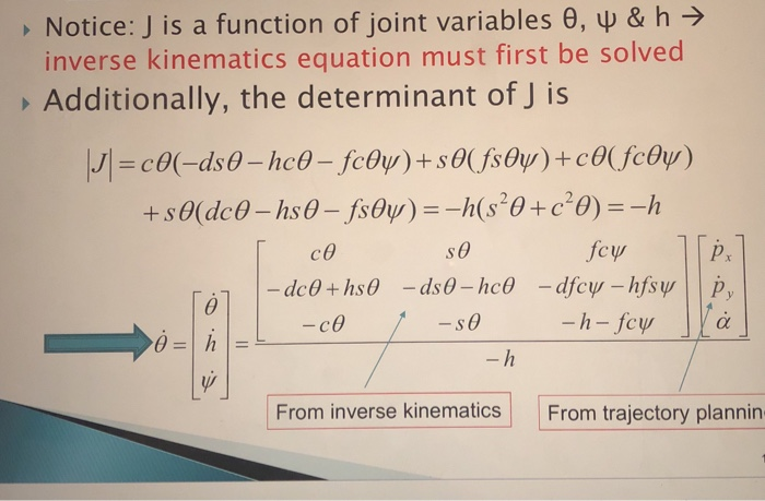 Solved Robotics motion kinematics. Only solve if u can | Chegg.com