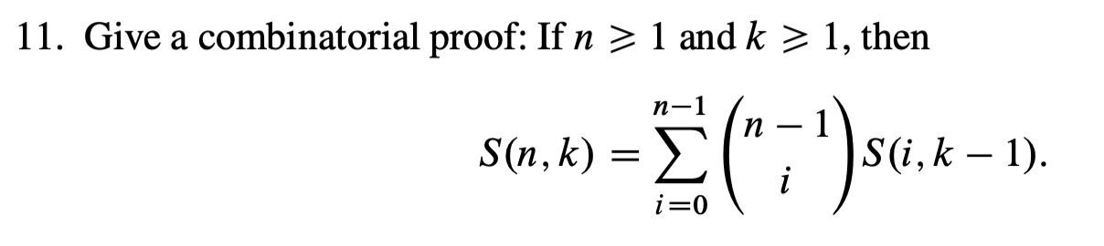 1. Give a combinatorial proof: If n⩾1 and k⩾1, then | Chegg.com 1. Give a combinatorial proof: If n⩾1 and k⩾1, then | Chegg.com