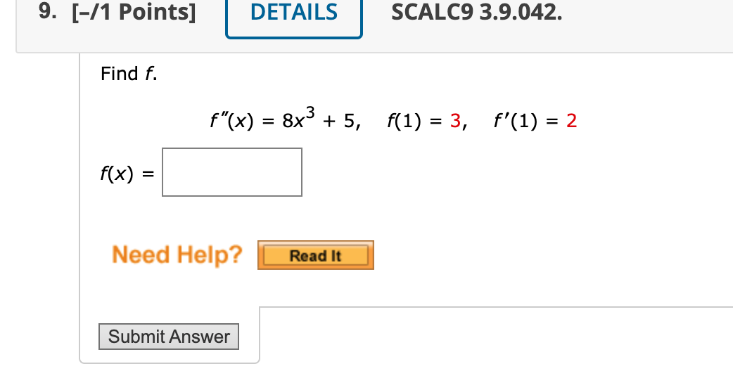 Solved 3 [ 14 Points Details Scalc9 3 8 014 My Notes Ask