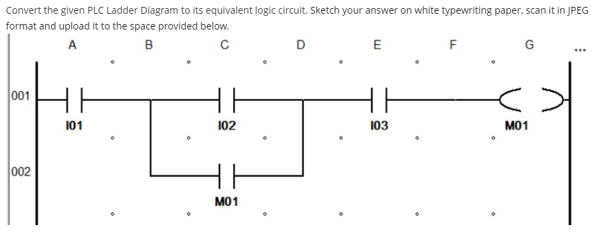 Solved Convert the given PLC Ladder Diagram to its | Chegg.com