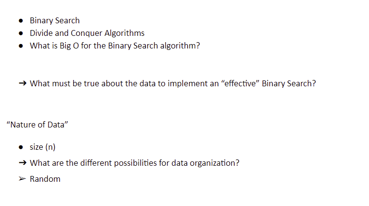 Solved Binary Search • Divide and Conquer Algorithms • What | Chegg.com