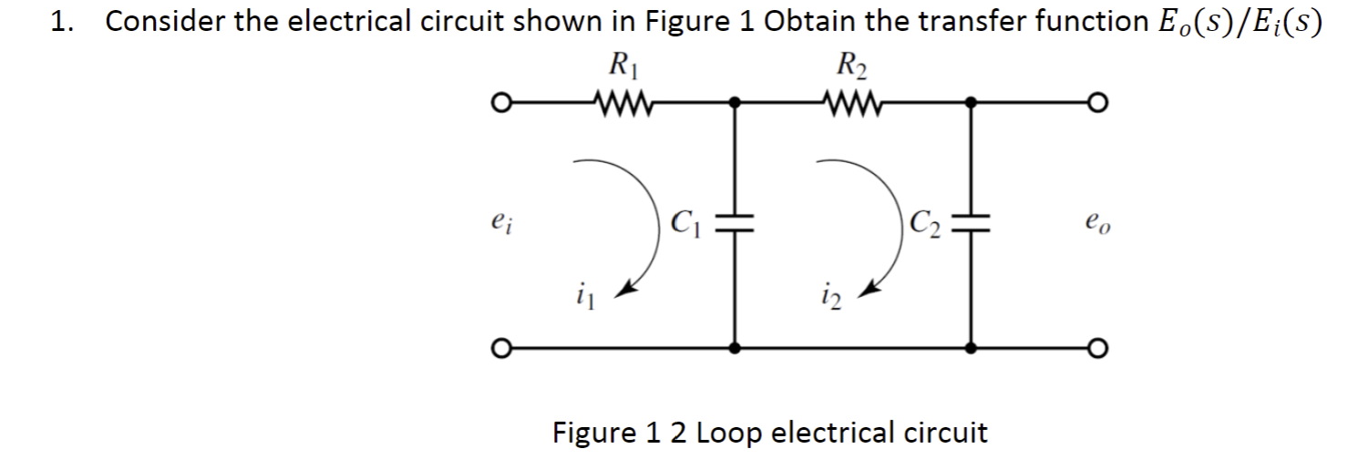 Solved Figure 12 Loop electrical circuit | Chegg.com