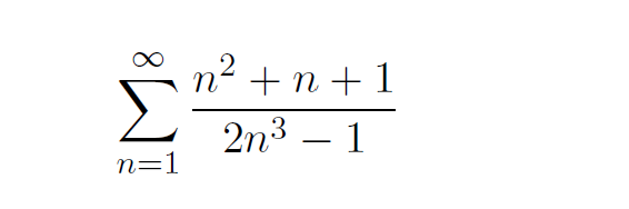 Solved 8 na + n + 1 n2 2n3 - 1 n=1 | Chegg.com