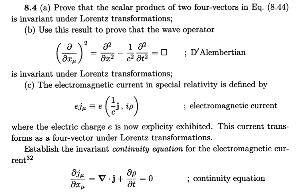 Solved 8.4 (a) Prove that the scalar product of two | Chegg.com