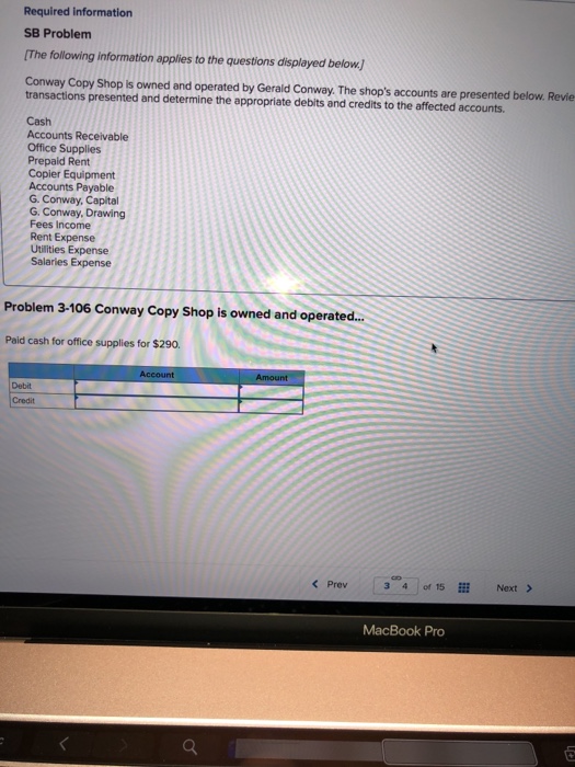 Solved Required information SB Problem The following | Chegg.com Solved Required information SB Problem The following | Chegg.com
