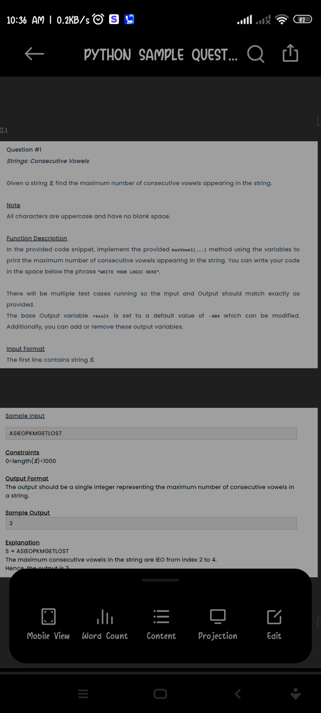 Solved Question \#1 Strings: Consecutive Vowels Given a | Chegg.com