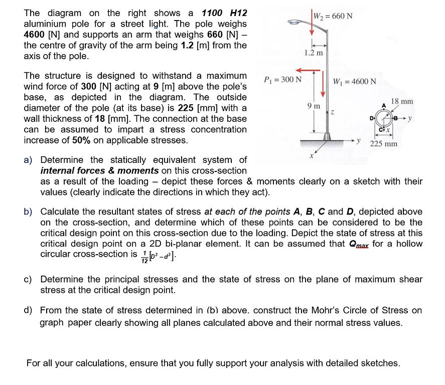 Solved The diagram on the right shows a 1100 ﻿H 12 | Chegg.com