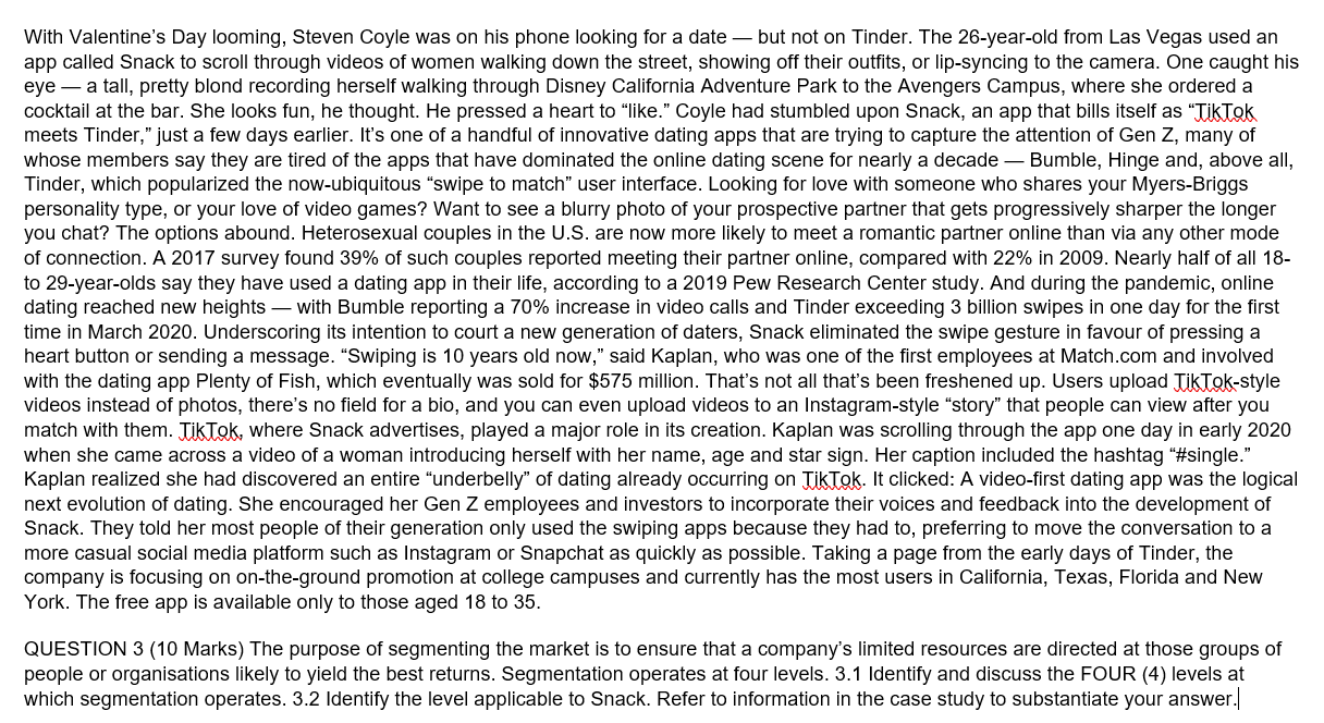 Solved With Valentine's Day looming, Steven Coyle was on his | Chegg.com