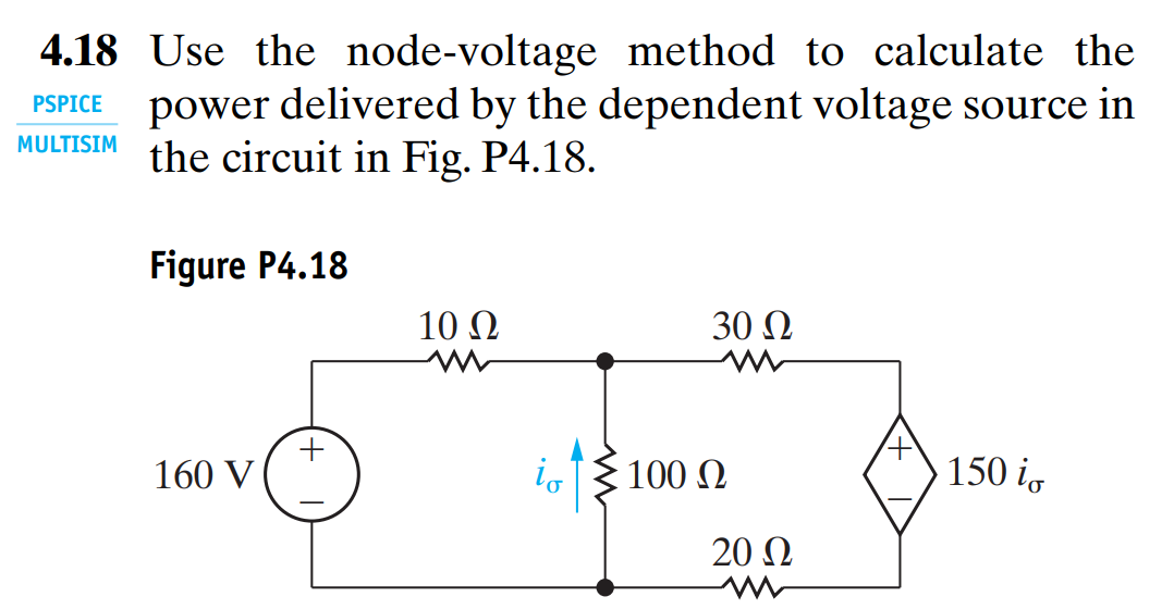 Solved 4 18 Use The Node Voltage Method To Calculate The