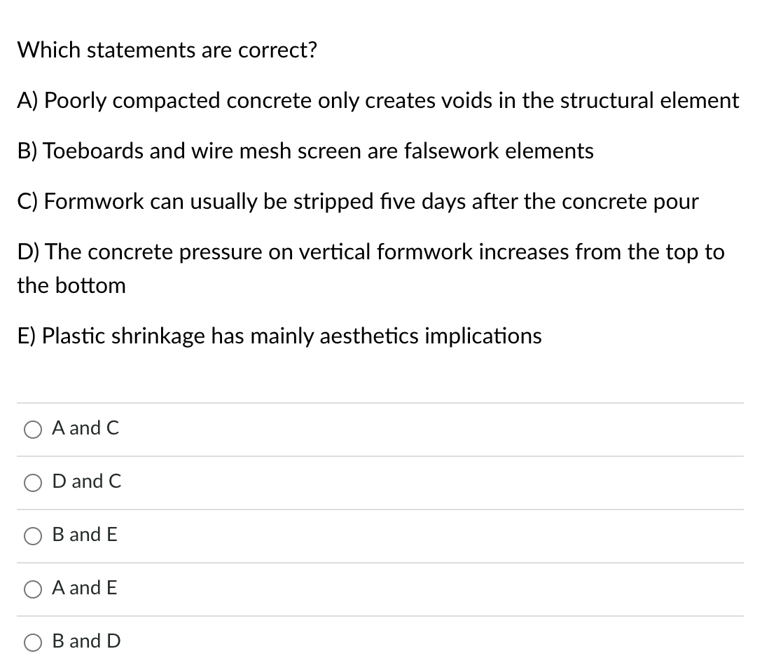Solved Which statements are correct? A) Poorly compacted | Chegg.com