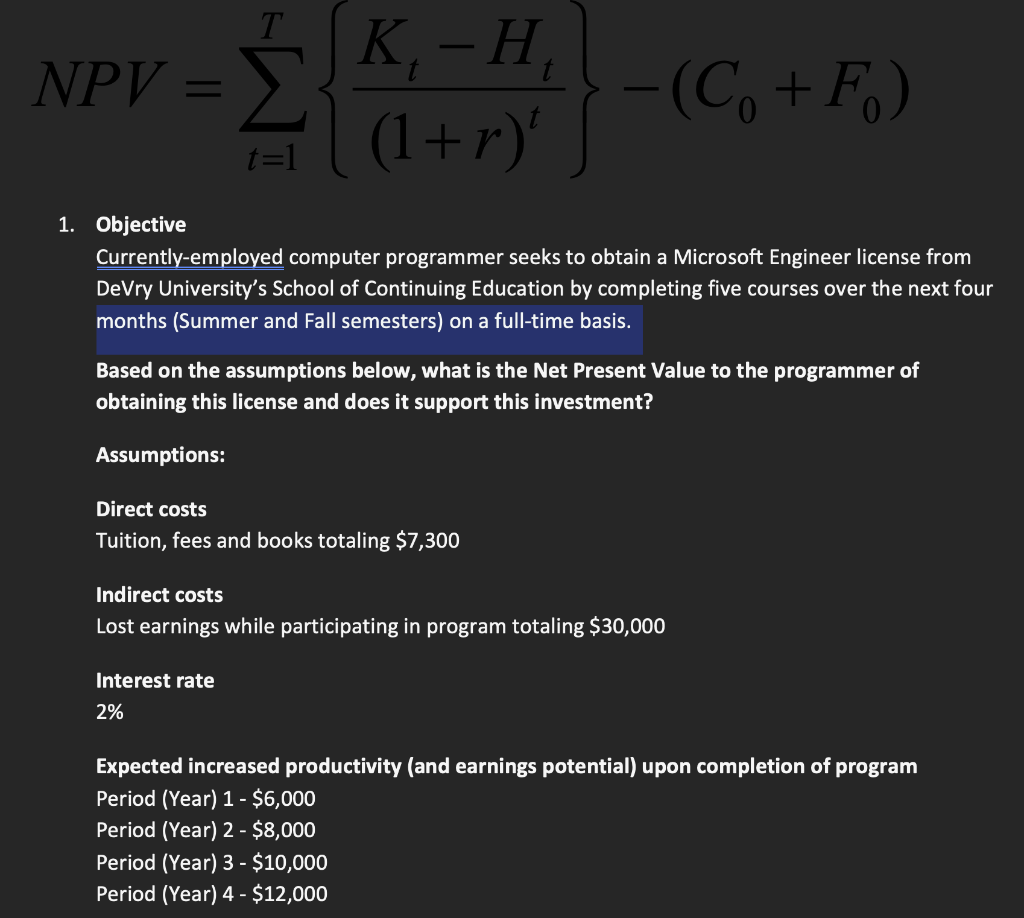 1. Objective Currently-employed computer programmer | Chegg.com