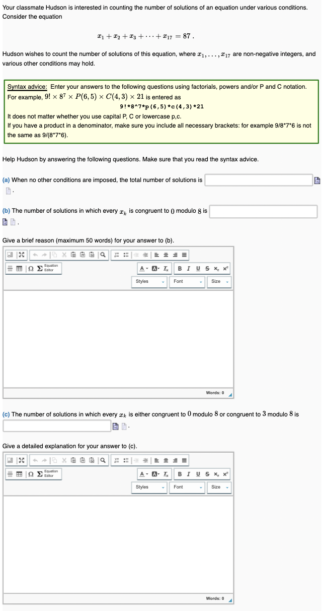 Solved Past Paper Question for Discrete Mathematics 2021 T2 | Chegg.com
