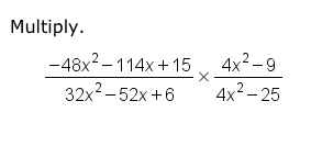 Solved Multiply. -48x2 - 114x + 15 32x2-52x + 6 х 4x2-9 4x2 | Chegg.com