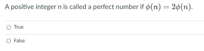 Solved A positive integer n is called a perfect number if | Chegg.com